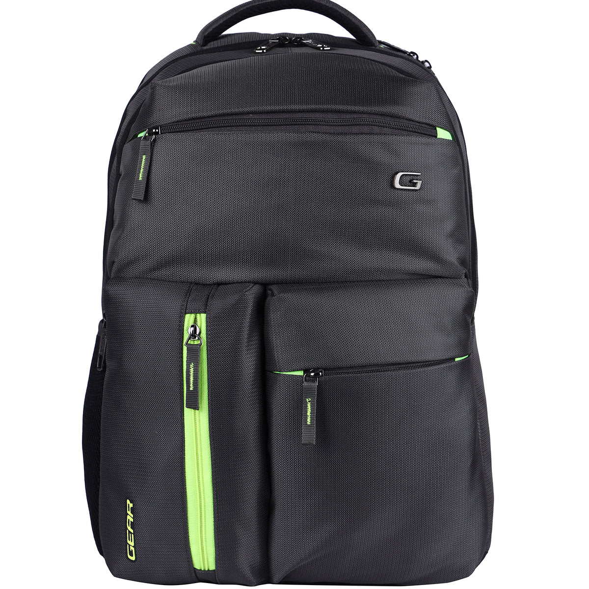Gear Journey 29L Laptop Backpack with Rain Cover (Black-Green) – Gear ...